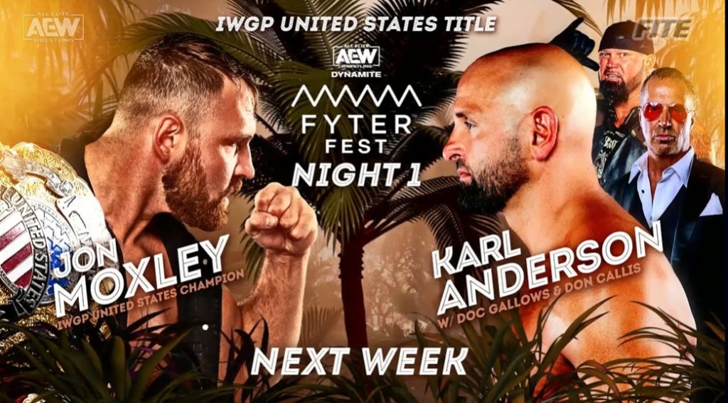 IWGP US Title Match Announced For AEW Fyter Fest Night 1, Updated Card