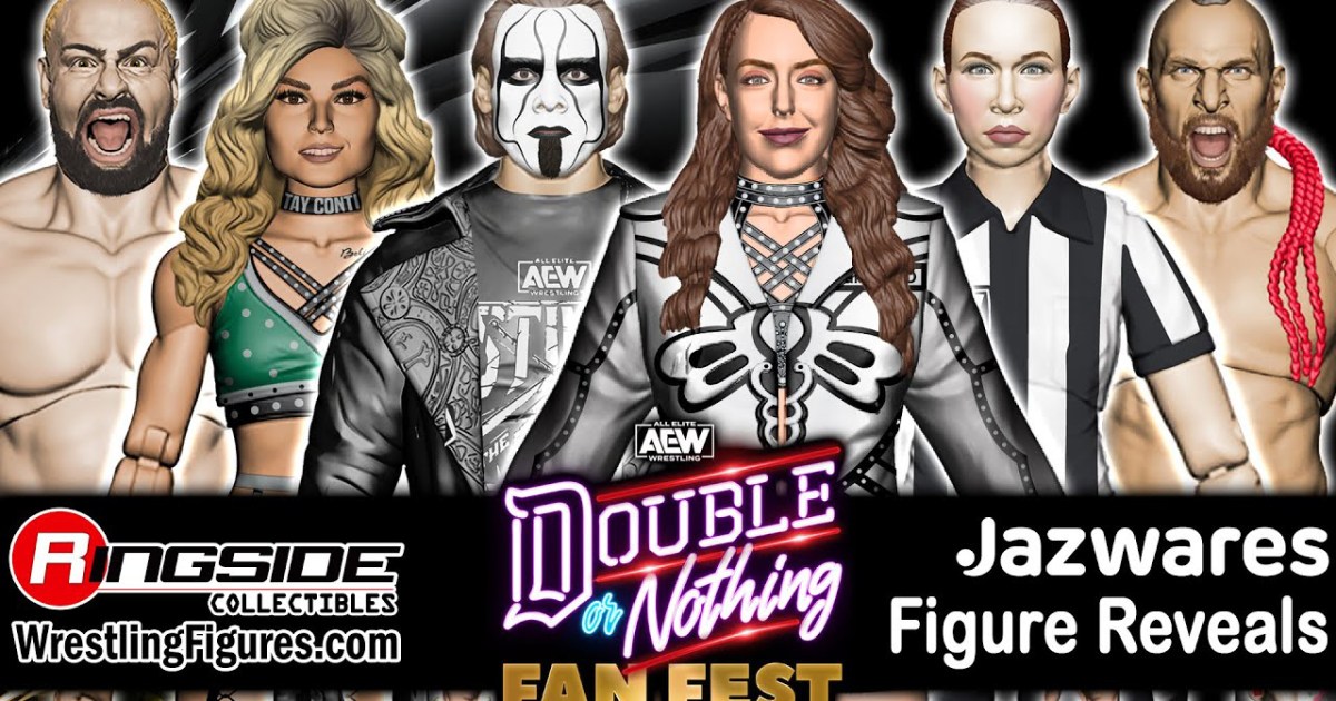 WATCH: New AEW Figure Reveals From Jazwares At Double Or Nothing Fan ...