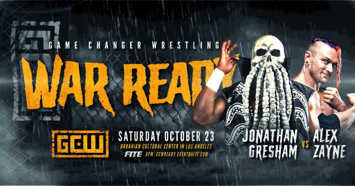 Jonathan Gresham vs. Alex Zayne Announced For GCW War Ready, Updated Card