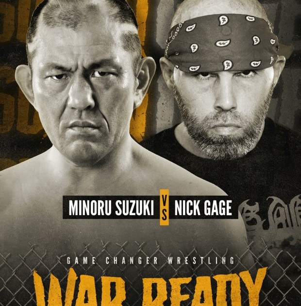Nick Gage vs. Minoru Suzuki Announced For GCW War Ready, Updated Card
