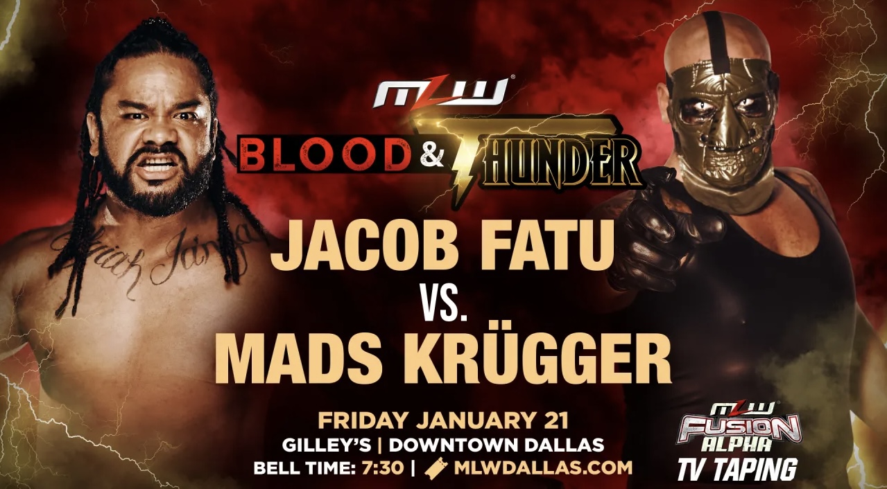 Jacob Fatu vs. Mads Krügger Set For MLW Blood & Thunder - Wrestlezone