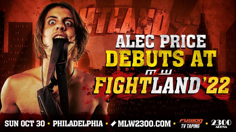 Alec Price Set To Make MLW Debut At Fightland - Wrestlezone