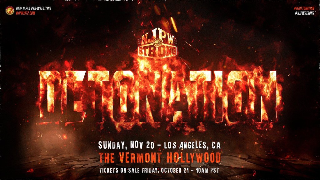 NJPW Announces NJPW STRONG Detonation Taping For November