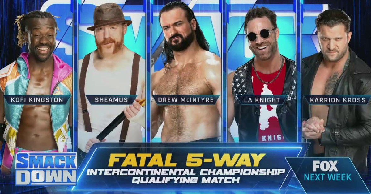 Five-Way Qualifying Match Set For 3/10 WWE SmackDown