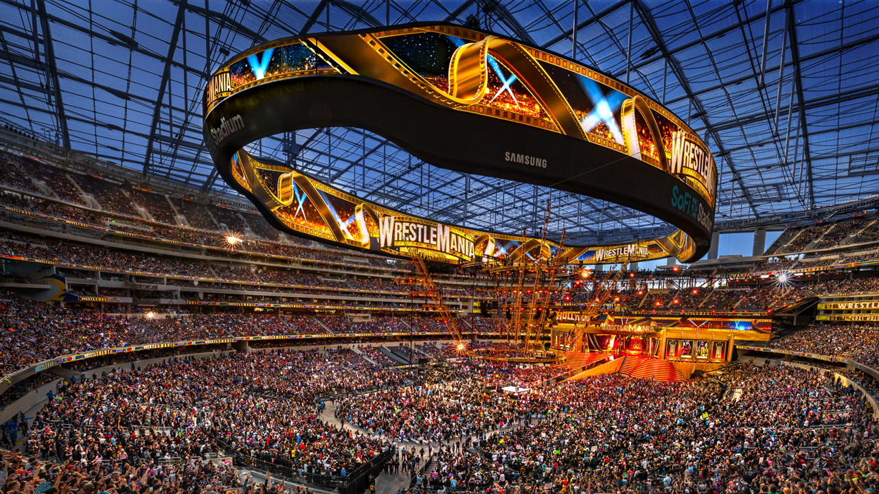 PHOTO: Latest Pic of The WrestleMania 28 Set at SunLife - Wrestlezone
