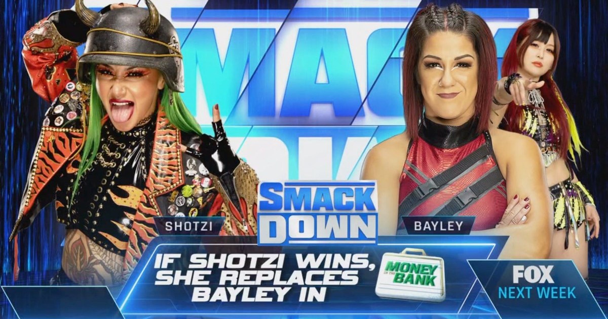 Bayley vs. Shotzi Added To 6/23 WWE SmackDown, Updated Card