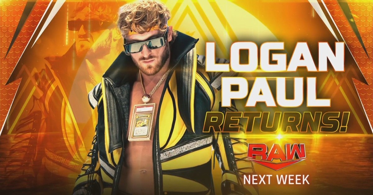 Logan Paul To Return On 6/19 WWE RAW