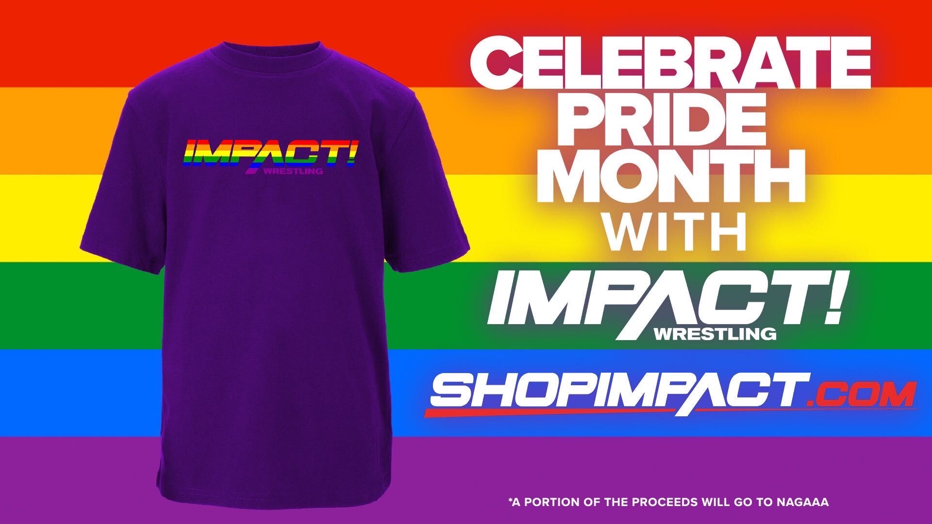 IMPACT Wrestling Celebrates Pride Month w/ Photo Shoot, Charity T-Shirt