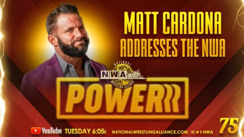 Matt Cardona, Two Title Matches, More Set For 7/18 NWA Powerrr