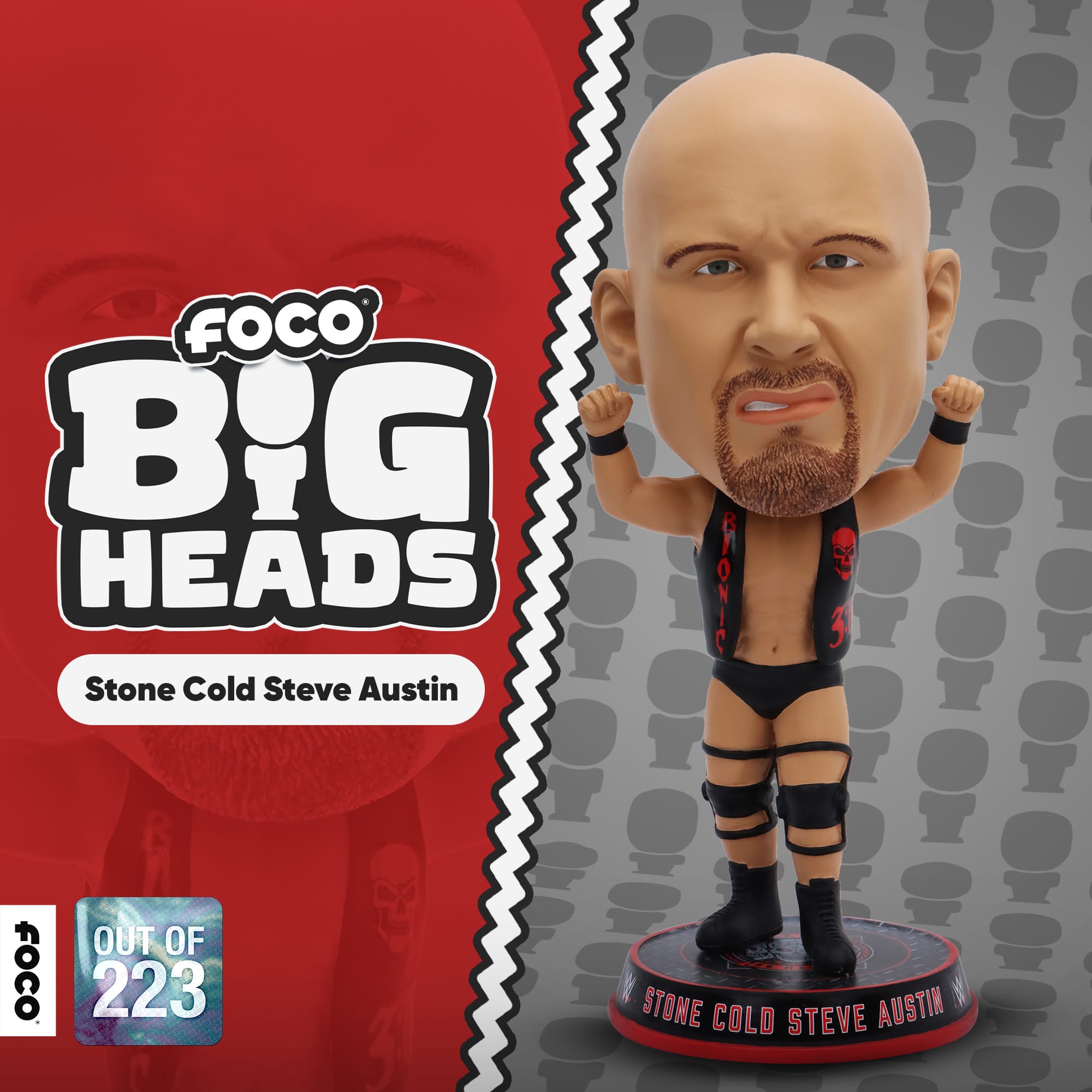 New FOCO WWE Andre the Giant & Steve Austin Bigheads Bobbleheads Up For ...