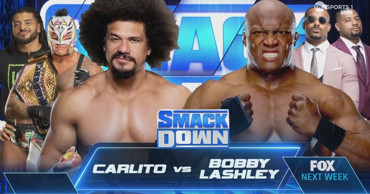 Carlito vs. Bobby Lashley Set For 11/10 WWE SmackDown