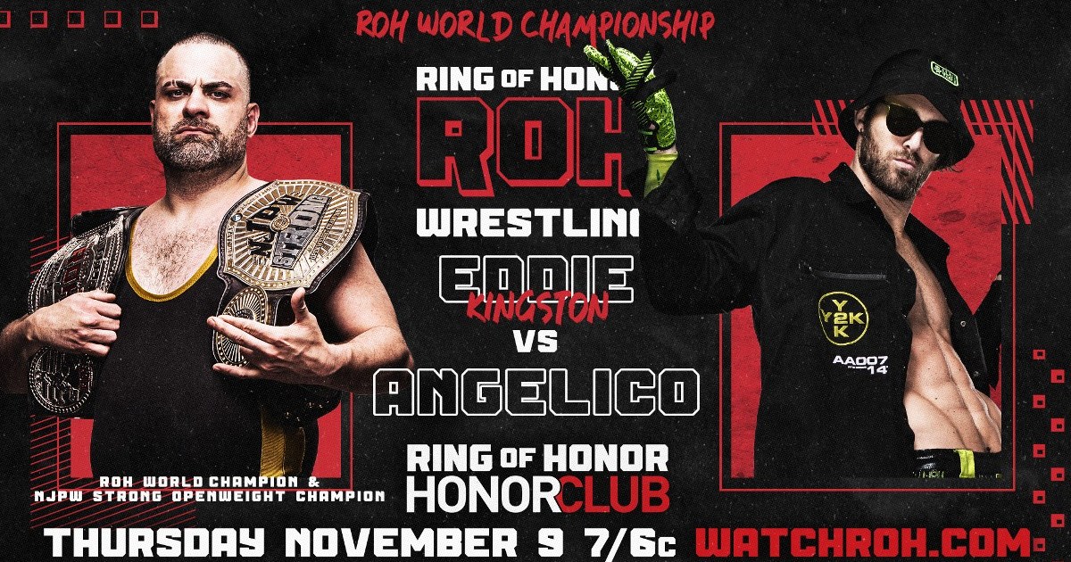 ROH World Title Match And More Set For 11/9 ROH TV