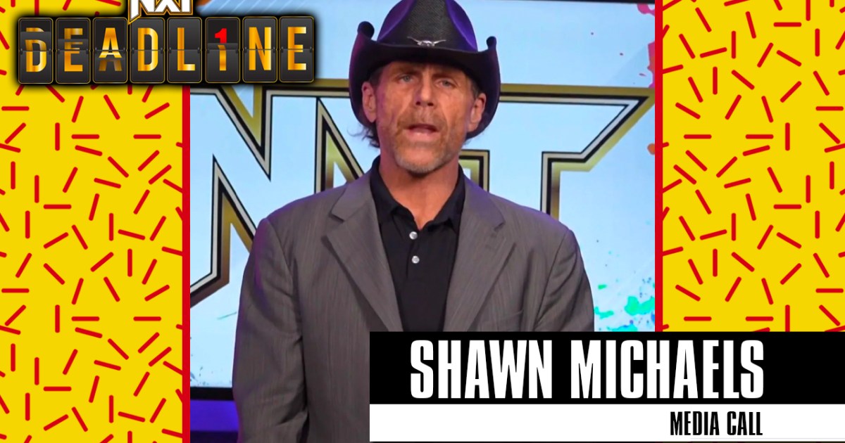 Shawn Michaels NXT Deadline 2023 Media Call - Wrestlezone