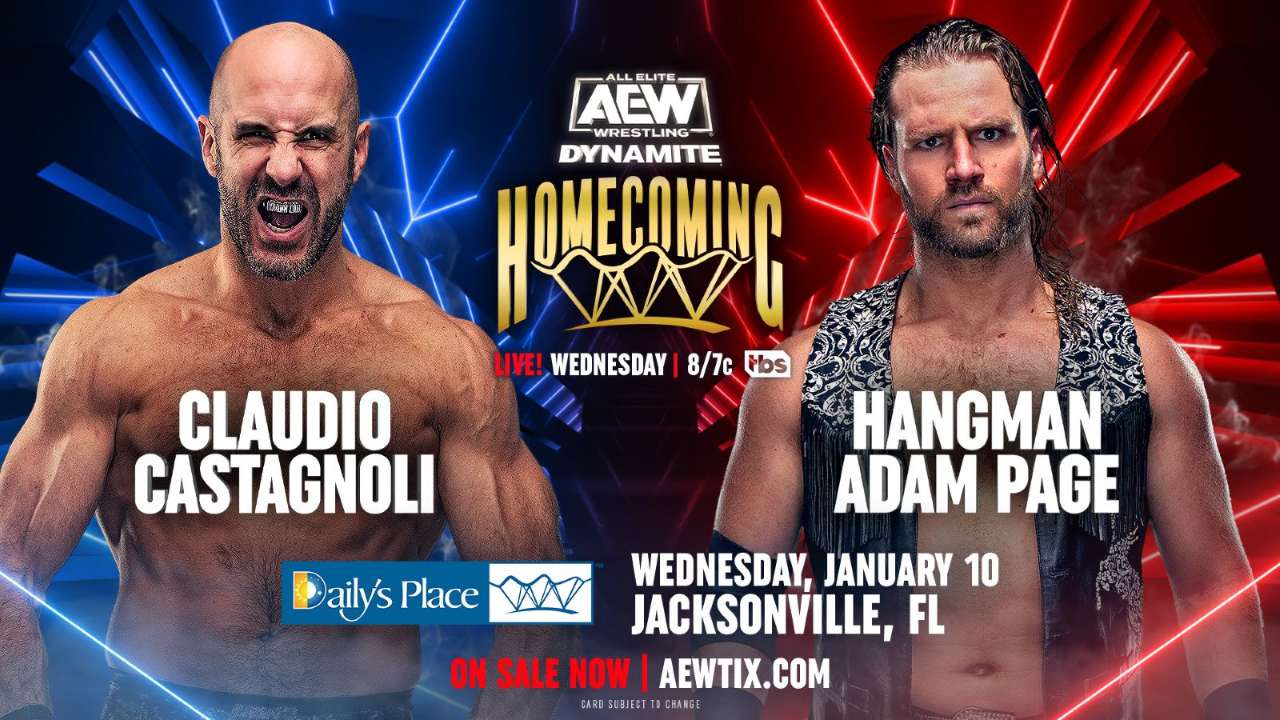 Hangman Page vs. Claudio Castagnoli Announced, Updated AEW Dynamite ...