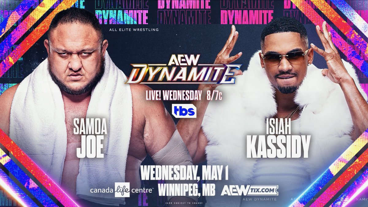 Samoa Joe vs. Isiah Kassidy, More Added To AEW Dynamite