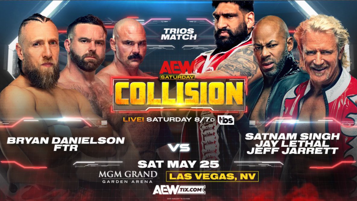 Tony Khan Announces Trios Match For Collision, Pits Danielson vs ...