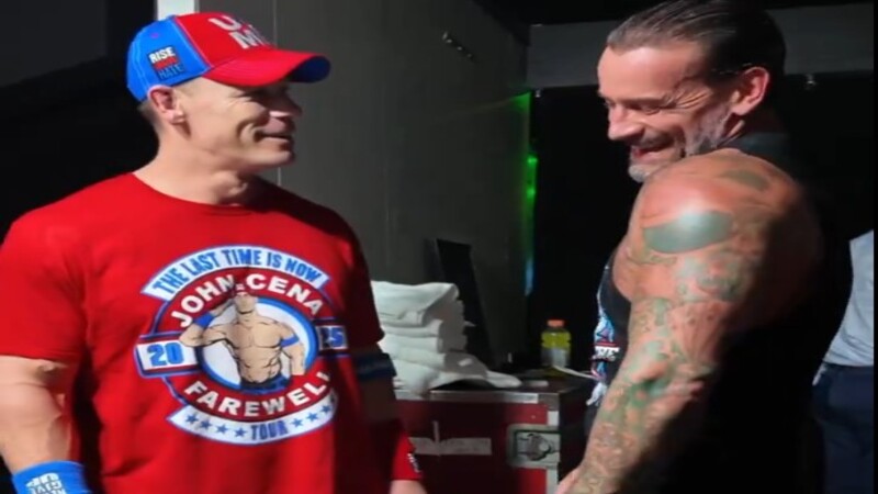 John Cena And CM Punk Reunited At WWE Money In The Bank