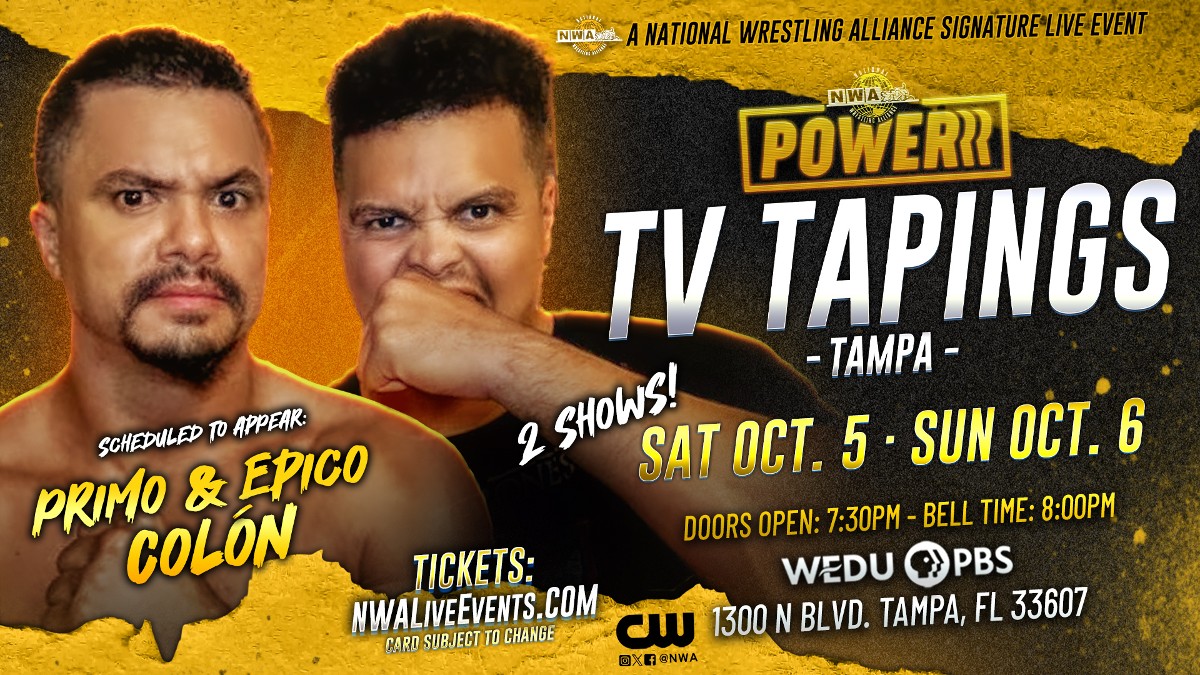 Primo And Epico Colón To Debut At NWA Powerrr Tapings