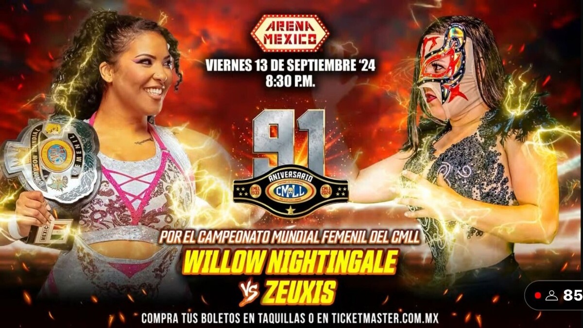 Willow Nightingale To Defend CMLL Women's Title At CMLL 91st ...