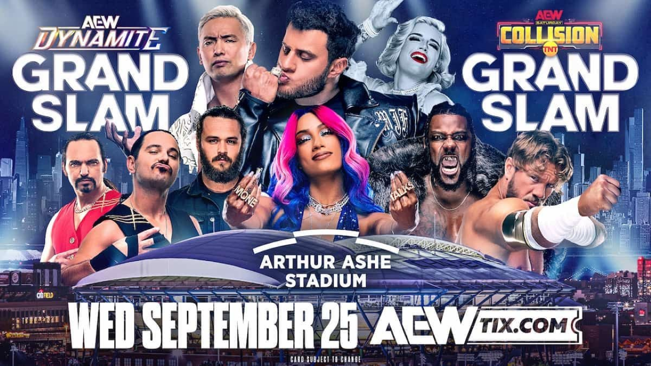 AEW Grand Slam Adds Lumberjack Strap Match, Tornado Trios Match & More ...