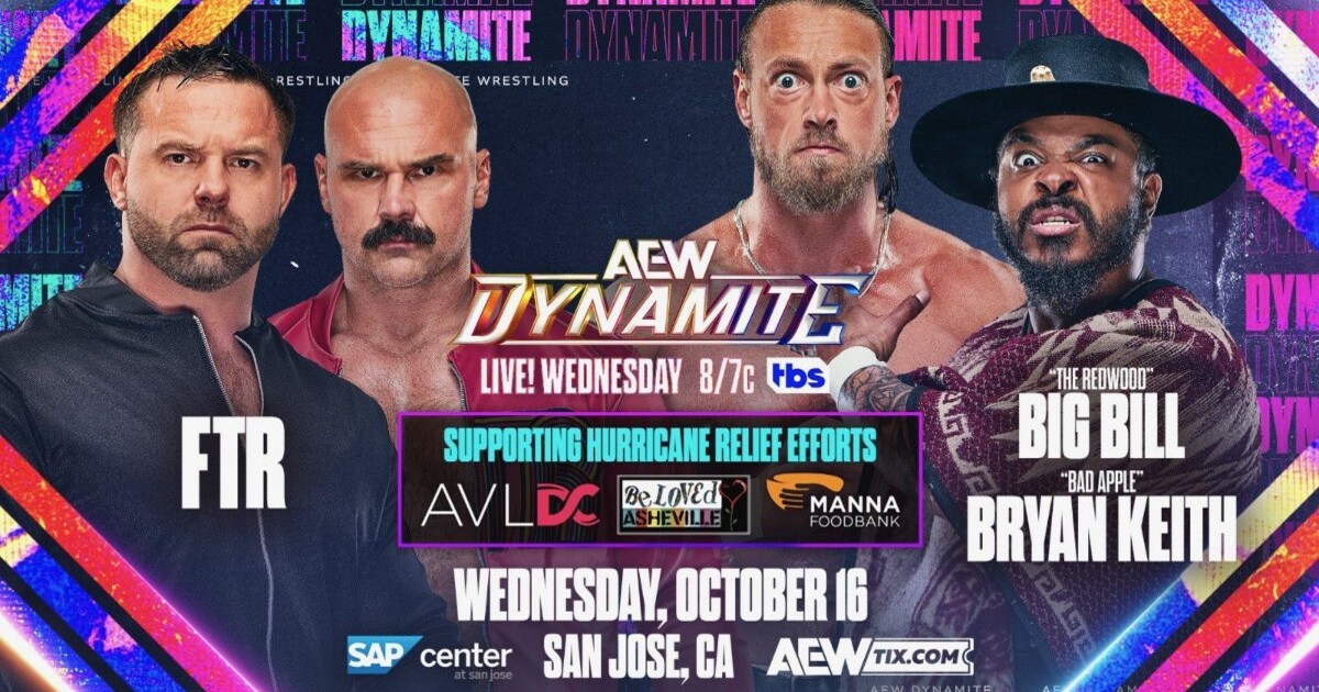 FTR Match On AEW Dynamite To Support Hurricane Relief Efforts