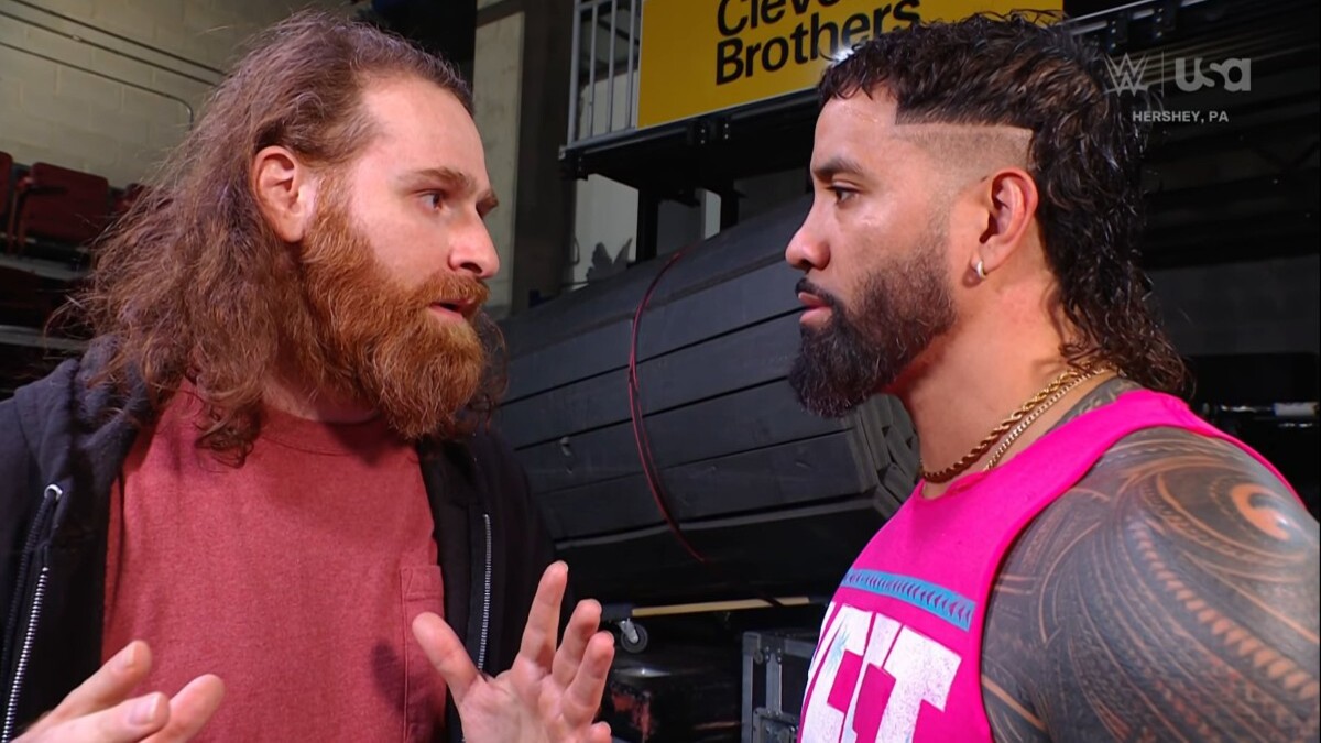 Sami Zayn Questions Jey Uso, Uso Says He's Not Family On WWE RAW