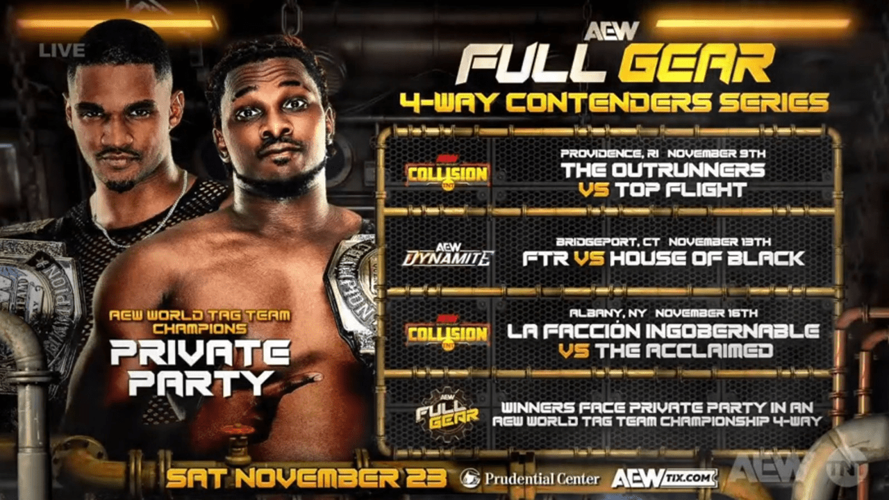 The Outrunners Defeat Top Flight, Advance In AEW Full Gear Contenders ...