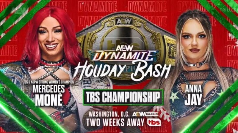 Mercedes Moné To Defend TBS Title At AEW Dynamite: Holiday Bash