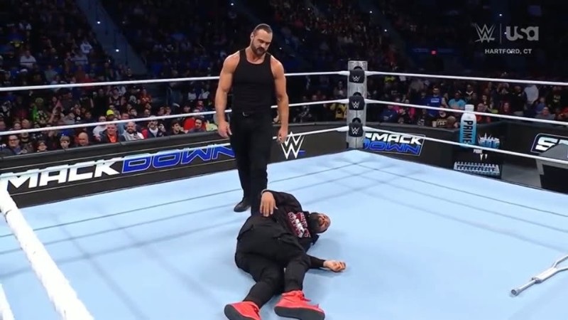 Drew McIntyre Appears On WWE SmackDown, Attacks Jimmy Uso