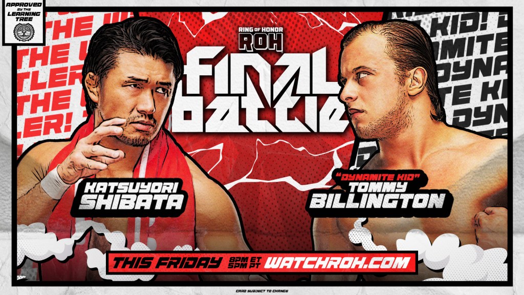 ‘Dynamite Kid’ Tommy Billington vs. Katsuyori Shibata Added To ROH ...