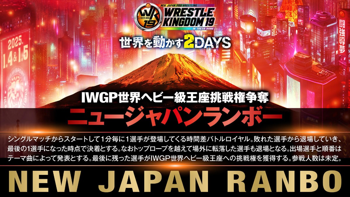 NJPW Confirms Changes To NJPW Wrestle Kingdom 19 Card