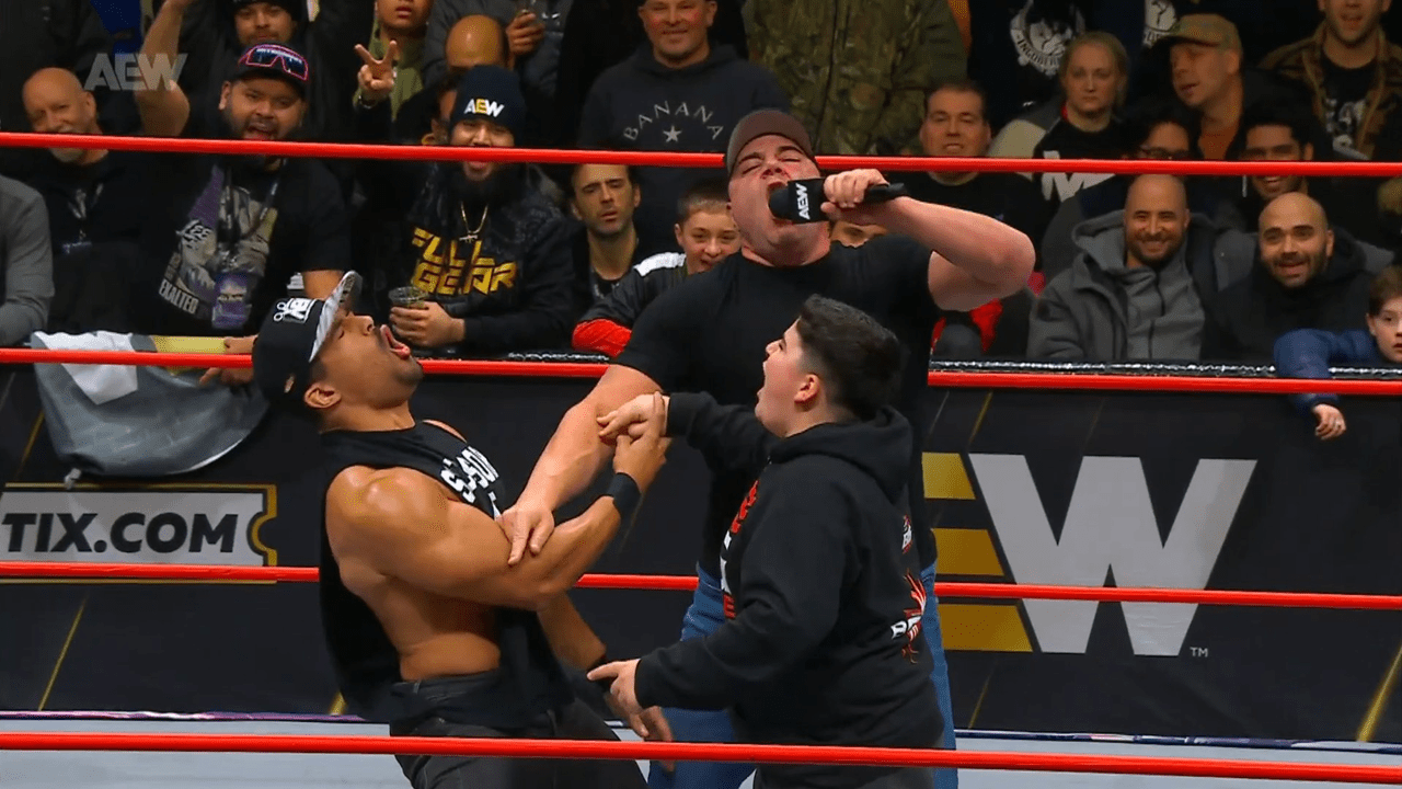 Big Boom AJ, Big Justice, & Anthony Bowens Scissor On AEW Collision ...
