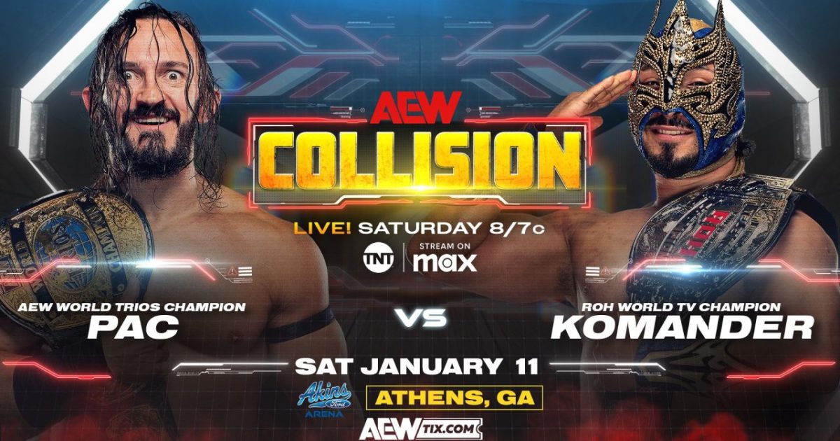 PAC vs. Komander Added To 1/11 AEW Collision, Updated Card