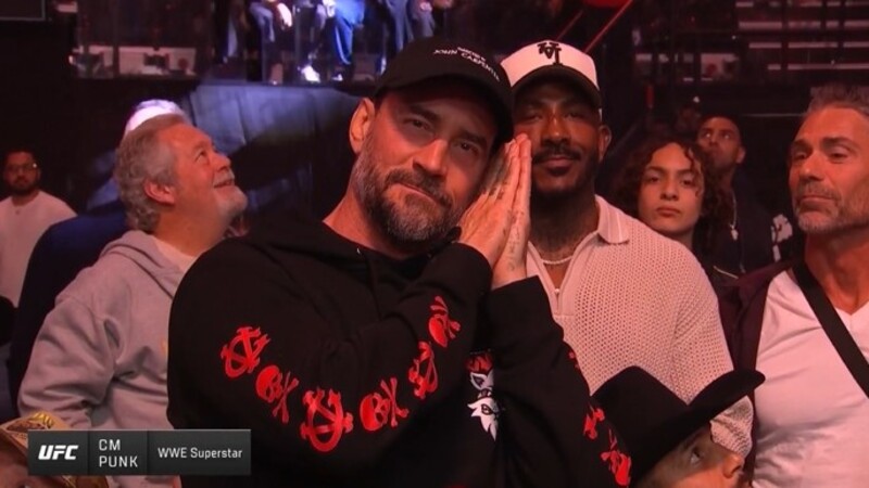 CM Punk Attends UFC 311, Meets Up With Belal Muhammad