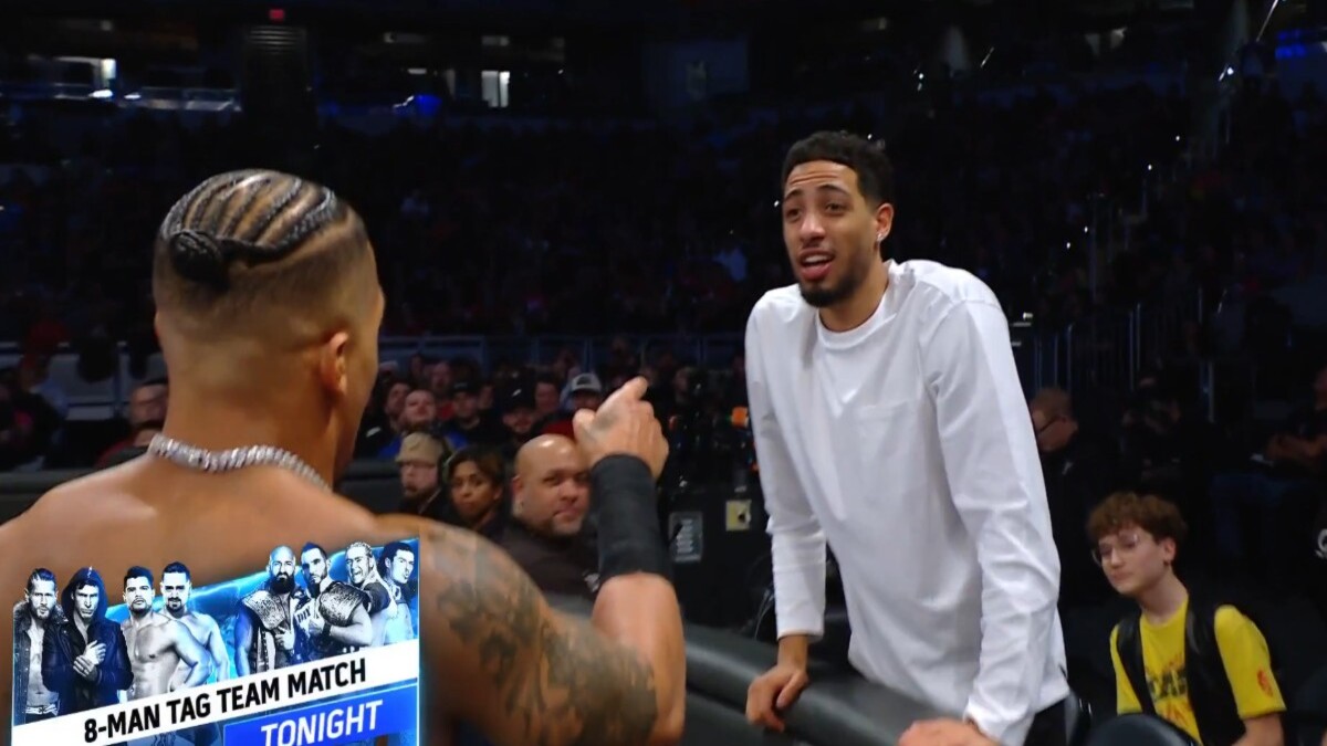 Tyrese Haliburton Attends WWE SmackDown