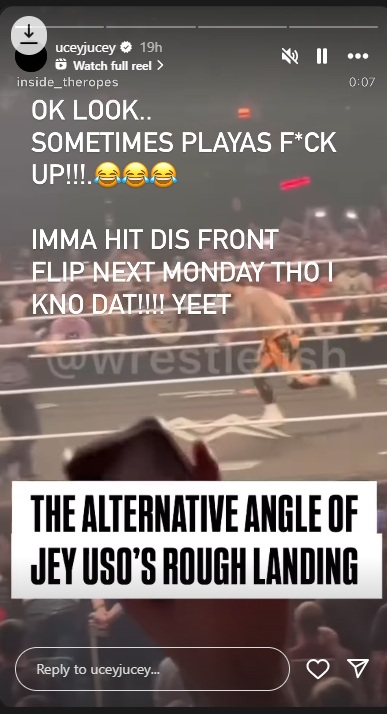 Jey Uso Reacts To Going Viral For Botched Move On WWE RAW