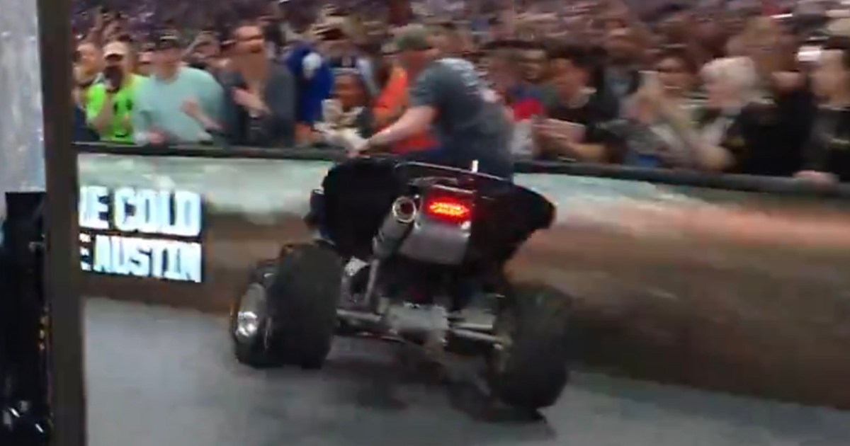 Steve Austin Crashes ATV At WWE WrestleMania 41 - Wrestlezone