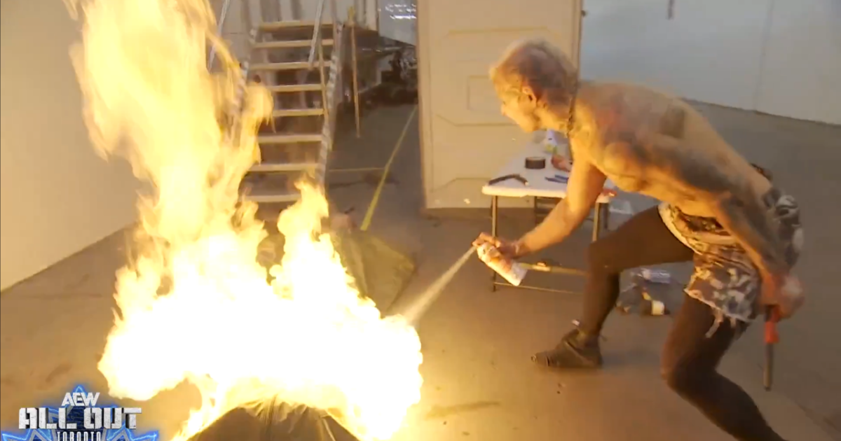 Darby Allin Sets Jon Moxley On Fire At AEW All Out - Wrestlezone