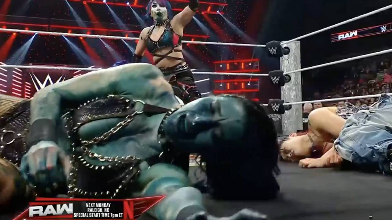 Rhea Ripley Looked Like A Smurf After Attack On WWE RAW - Wrestlezone