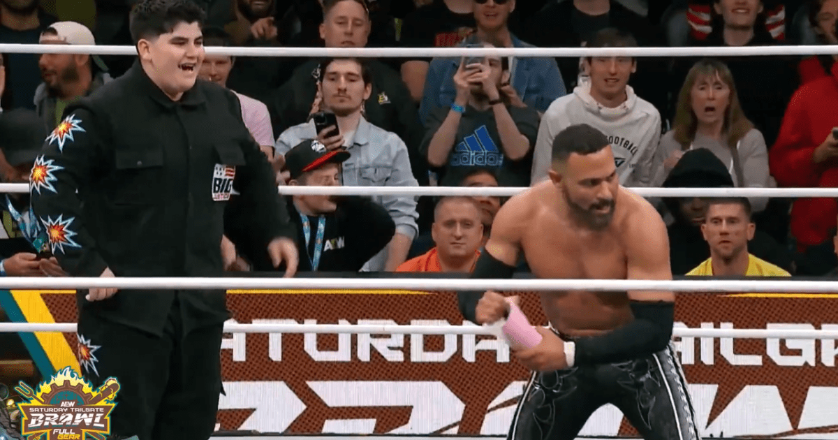 Costco Guys’ Big Justice Hits Diamond Cutter At AEW Full Gear - Wrestlezone