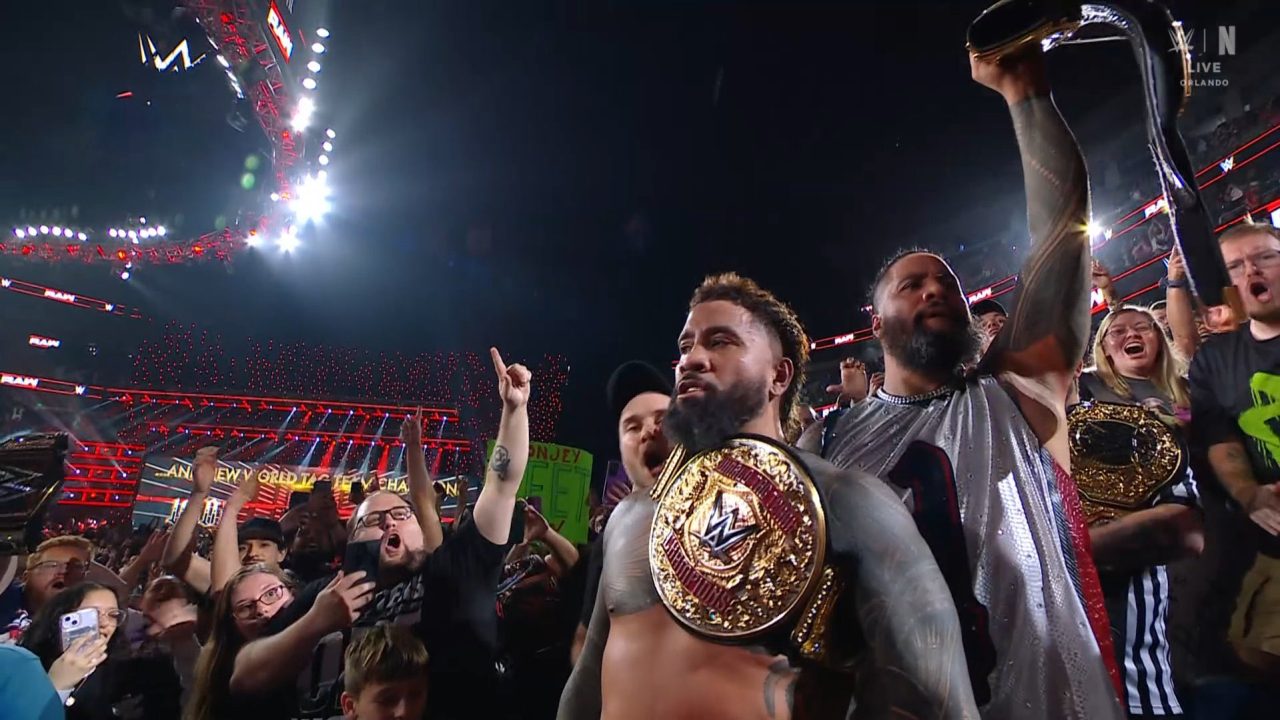 The Usos Capture The World Tag Team Titles On WWE RAW