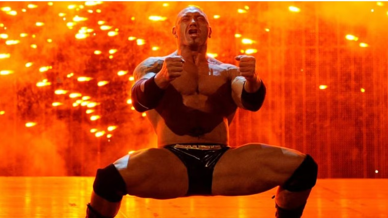 Timothee Chalamet Recreates Batista's Entrance During WWE Interview