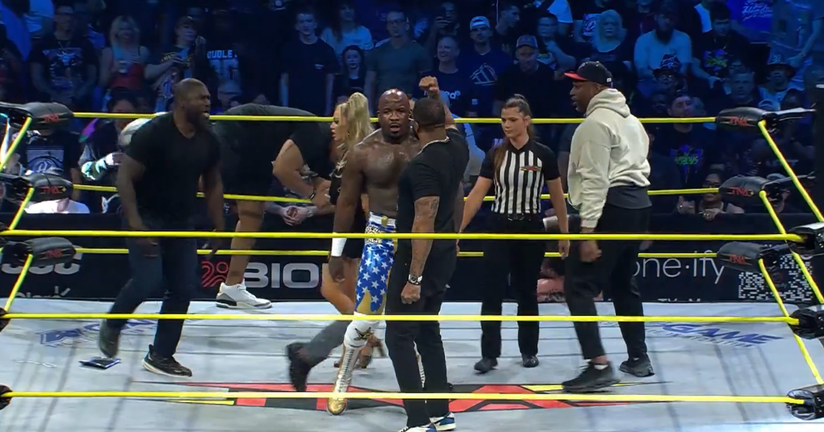 Moose Gets Major Assist From Former NFL Teammates On TNA iMPACT